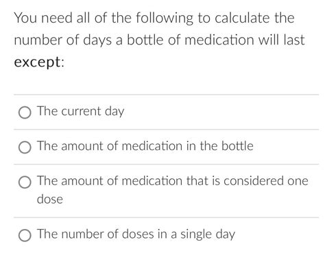 Solved You Need All Of The Following To Calculate The Number