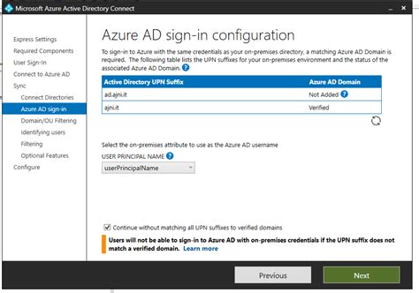 Configuring Azure Ad Connect For User Synchronization Ajniit