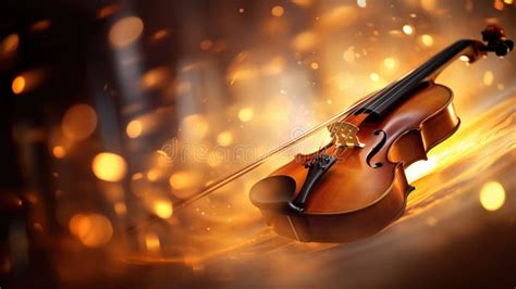 Abstract Violin Lights Sheet Music Stock Illustration Illustration Of