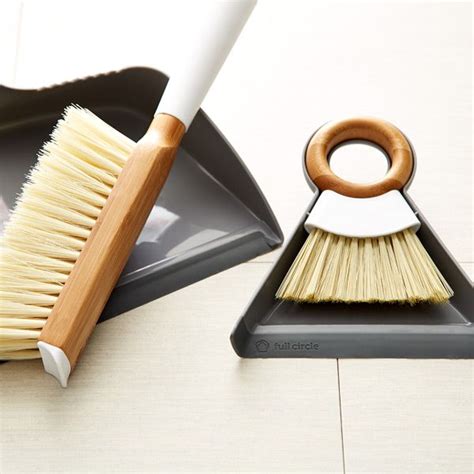 Full Circle Dustpan And Brush Set Dust Pan Cleaning Hacks Bamboo Brush
