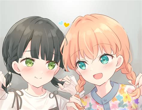 Safebooru 2girls D I Alt Text Alternate Costume Alternate Hairstyle