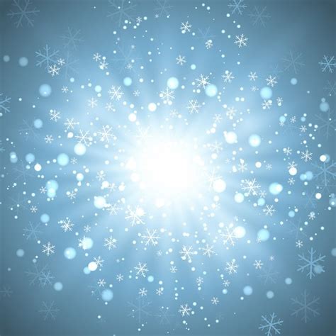 Free Vector Christmas Background With Burst Of Snowflakes