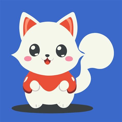 Cat Vector Illustration Kawaii Premium Ai Generated Vector