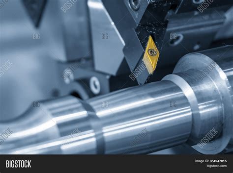 Cnc Lathe Machine Image Photo Free Trial Bigstock