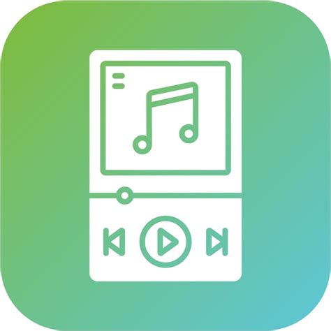 Premium Vector Music Player Icon Style