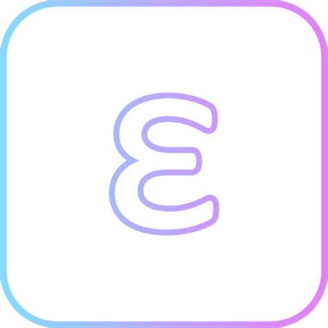 Epsilon Generic Gradient Outline Icon