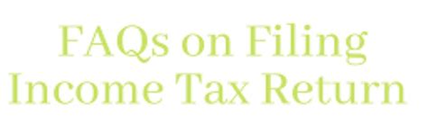Faqs On Income Tax Return Filling Forms Ca Rajput Jain