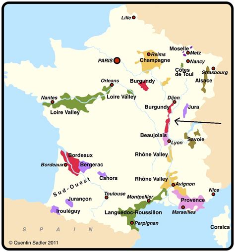 Wine Regions Of France Wine Regions France Wine Map French Wine Regions