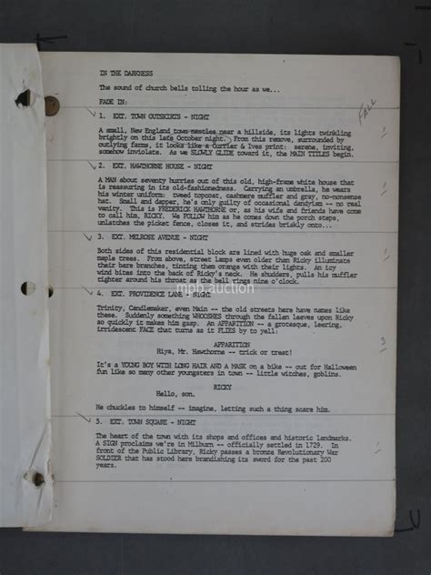 Ghost Story 1981 Original Film Script For Sale