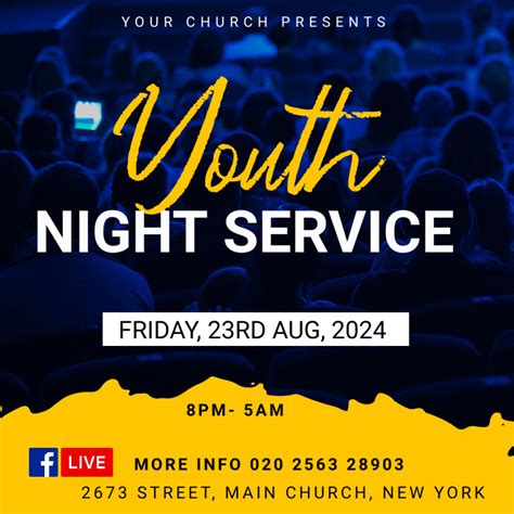 Youth Night Template Postermywall