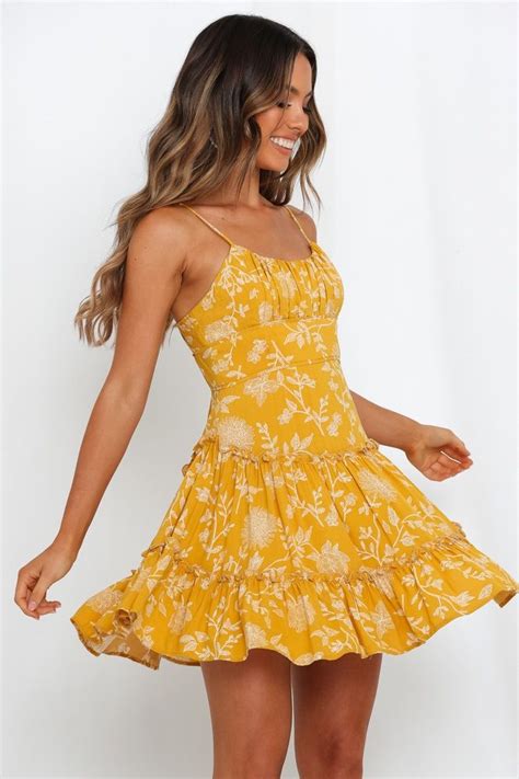 Cute Yellow Short Dress Munimoro Gob Pe