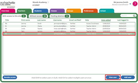 Editing Cpd Admins In Academy Hachette Learning Help Centre