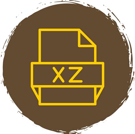 Xz File Format Icon 15711990 Vector Art At Vecteezy