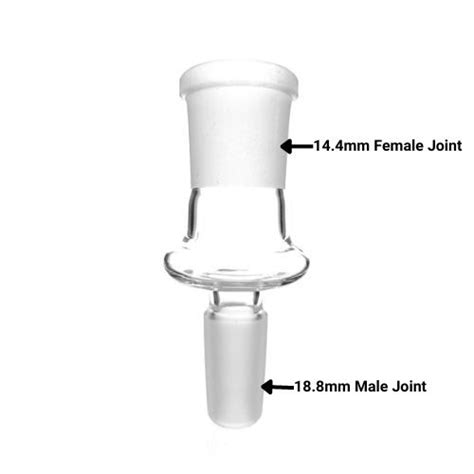 Strong Bong Glass Bong Adapter 188mm Male To 144mm Female