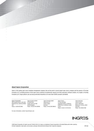 Ingres Database And Compliance PDF
