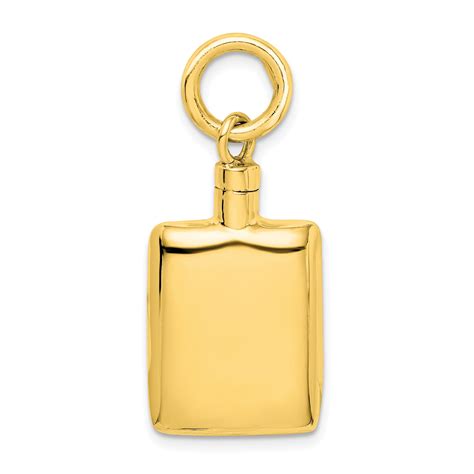 Ssgold Plated Sterling Silver Gold Tone Polished Rectangular Ash Hold