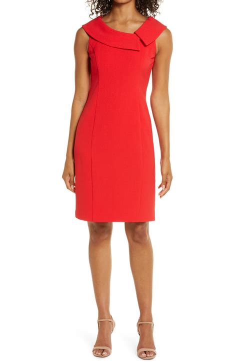 Harper Rose Envelope Collar Crepe Sheath Dress Nordstrom