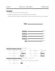 Ece Solex S Pdf ECE EXAM SOLUTIONS SPRING Instructions Closed Book Closed
