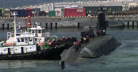 미 핵추진 잠수함 미시건함 부산 입항 워싱턴 선언 이행 차원