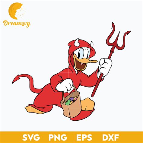 Donald Duck Halloween Svg Donald Duck Svg Halloween Svg Png Dxf E