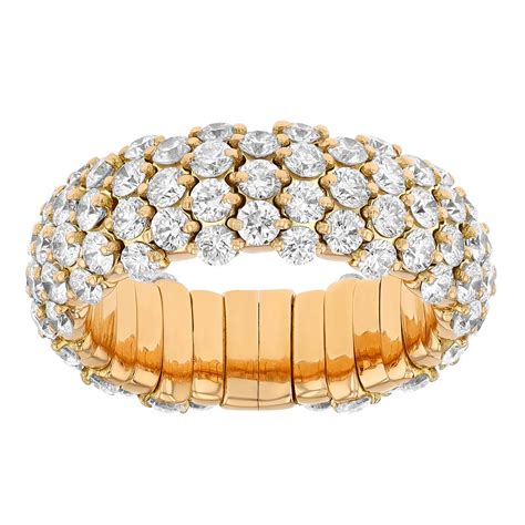Zydo Diamond Pave Flex Ring In Yellow Gold Pu20 76889 Borsheims