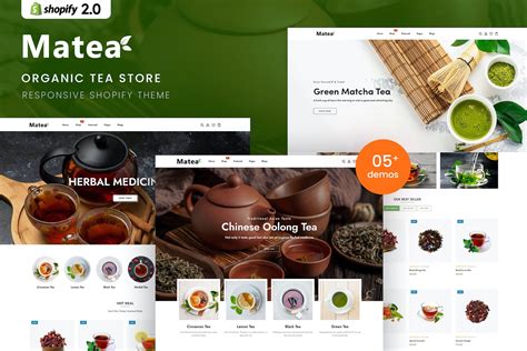 Matea Organic Tea Store Shopify Theme