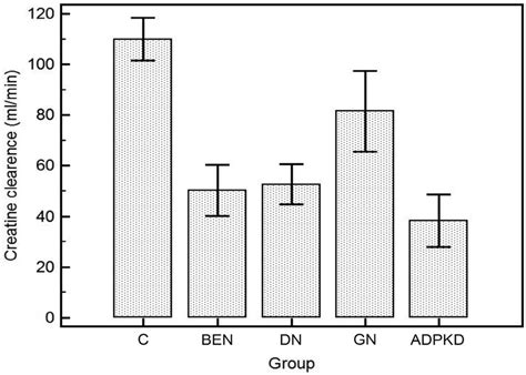 Mean Creatine Clearance Of The Analyzed Age Groups Download Scientific Diagram