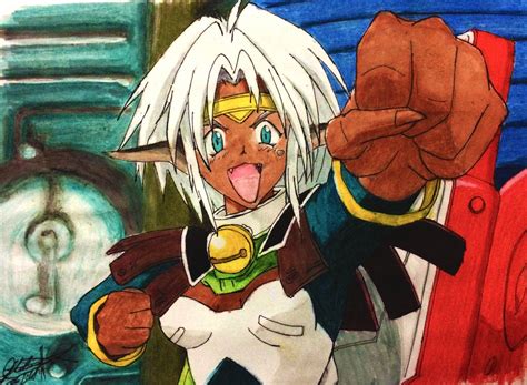 Pin On Outlaw Star Aisha Clan Clan