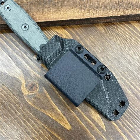 Rk Custom Black Horizontal Carry Belt Loop Clip For Kydex Knife Sheaths