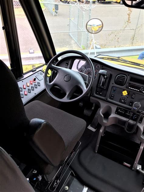 School Bus Inside Driver Seat