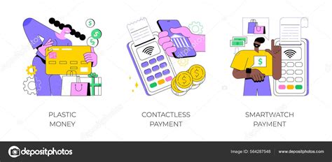 Digital Transactions Abstract Concept Vector Illustrations Stock