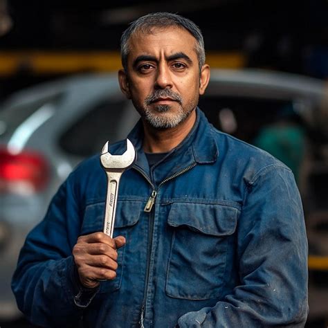 Focused Labor Dedicated Worker Premium Ai Generated Image