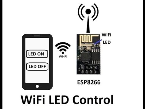 ESP8266 IoT WiFi LED Control From Cell Phone Laptop Web Browser YouTube