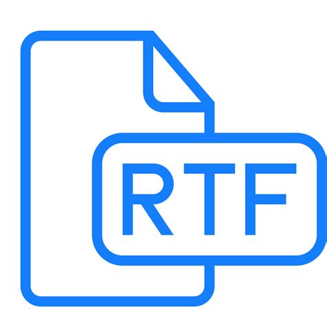 rtf document file icon free download on iconfinder