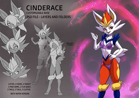 Cinderace Base Customizable By Playfurry On Deviantart