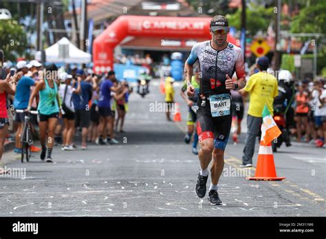 Belgian Bart Aernouts Pictured In Action During The Run Of The Hawaii Ironman Triathlon Race