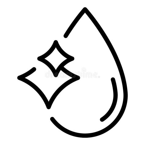 Clean Water Tap Icon Outline Vector Save Drop Eco Stock Vector Illustration Of Isolated