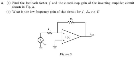 solved a find the feedback factor f and the closed loop gain of the