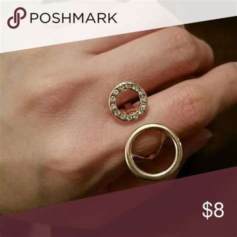 Double Ring Shape Multi Stone Ring Ring Shapes Multi Stone Ring