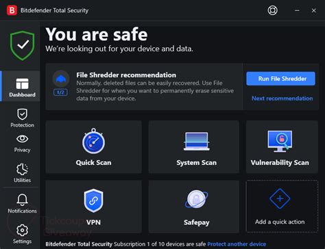 180 Days Free For Bitdefender Total Security 2023