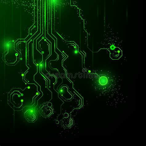 Abstract Background Vector Illustration Microcircuit Stock Illustration Illustration Of