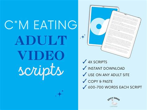 4x Cum Eating Scripts Onlyfans Video Scripts Sexting Fansly Adult Phone Sex Femdom CEI Etsy