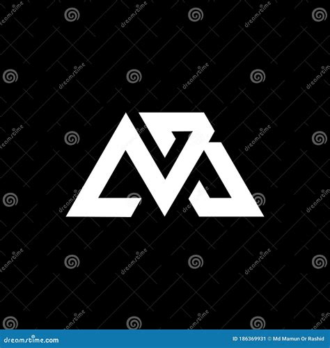 Diseño Del Logotipo De La Letra B M De Bm Letra Inicial Bm Monograma