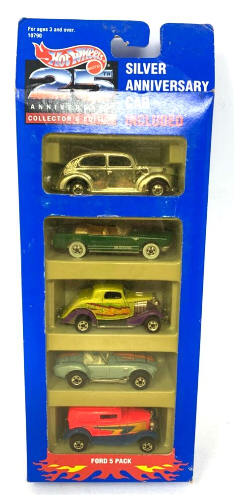 Hot Wheels 1993 25th Anniversary Ford 5 Pack 164 Diecast Wheelers N