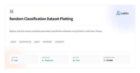 Visualize Random Classification Datasets Labex