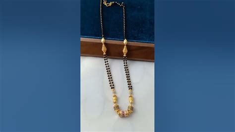 Gold Mangalsutra Gold Mini Ganthan Gold Blabk Mani Mini Ganthan Youtube