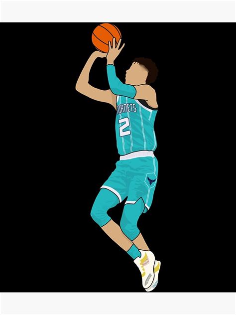 Lamelo Ball Charlotte Hornets Roty Sticker Poster For Sale By