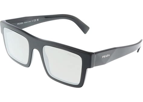 Prada Oval Sunglasses Black 0pr 19ws In Acetatemetal Us