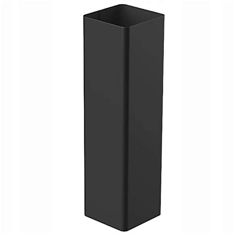 Rura spustowa kwadratowa 80x80mm GALECO STAL2 Czarny 9005 długość 3mb