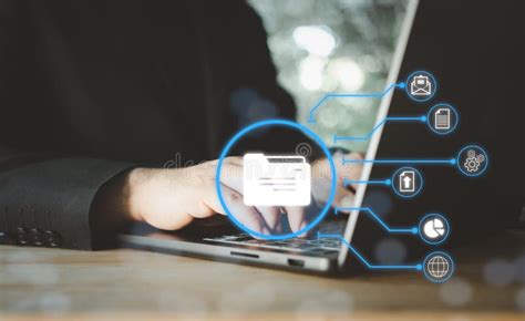 Businessman Using A Computer To Document Management Concept Online